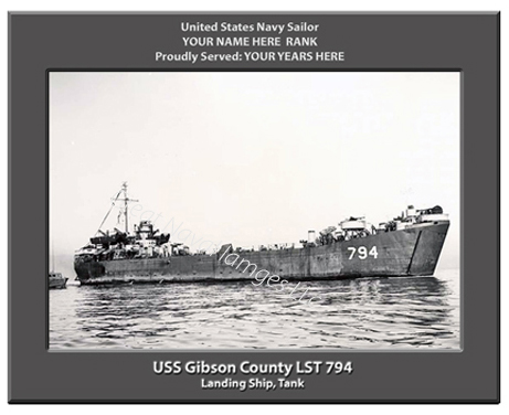 USS Gibson County LST 794 : Navy Ship Photo ⋆ Great Naval Images LLC
