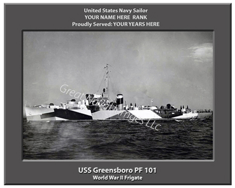 USS Greensboro PF 101 : Navy Ship Photo ⋆ Great Naval Images LLC