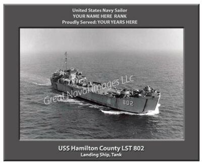 USS Hamilton County LST 802 : Navy Ship Photo ⋆ Great Naval Images LLC