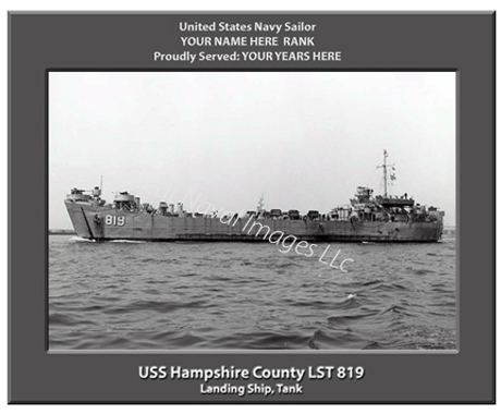 USS Hampshire County LST 819 : Navy Ship Photo ⋆ Great Naval Images LLC