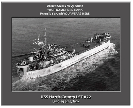 USS Harris County LST 822 : Navy Ship Photo ⋆ Personalized US Navy Ship ...