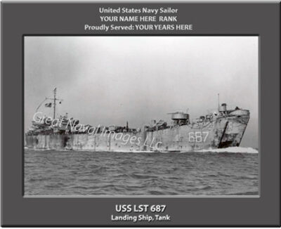 USS LST 687 : Navy Ship Photo ⋆ Personalized US Navy Ship Prints Photos ...