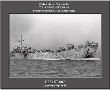 USS LST 687 : Navy Ship Photo ⋆ Personalized US Navy Ship Prints Photos ...