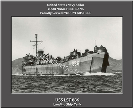 USS LST 886 : Navy Ship Photo ⋆ Personalized US Navy Ship Prints Photos ...