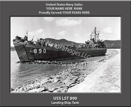 USS LST 890 : Navy Ship Photo ⋆ Personalized US Navy Ship Prints on Canvas