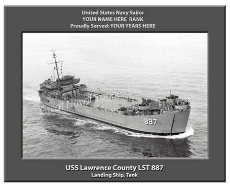 USS Lawrence County LST 887 : Navy Ship Photo ⋆ Great Naval Images LLC