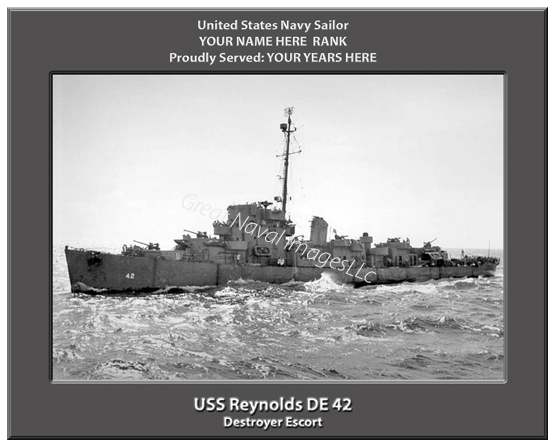 USS Reynolds DE 42 : Navy Ship Photo ⋆ Personalized US Navy Ship Prints ...
