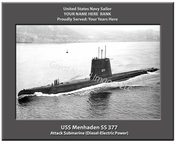 USS Menhaden SS 377 : Submarine Photo ⋆ Great Naval Images LLC