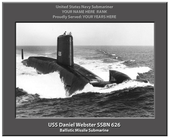 USS Daniel Webster SSBN 626 : Submarine Photo ⋆ Great Naval Images LLC