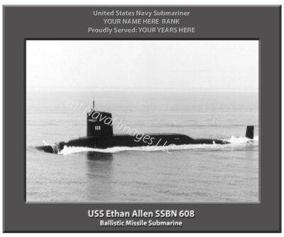 USS Ethan Allen SSBN 608 : Submarine Photo ⋆ Great Naval Images LLC