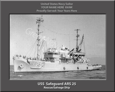 USS Safeguard ARS 25 : Personalized Navy Ship Photo ⋆ Great Naval ...