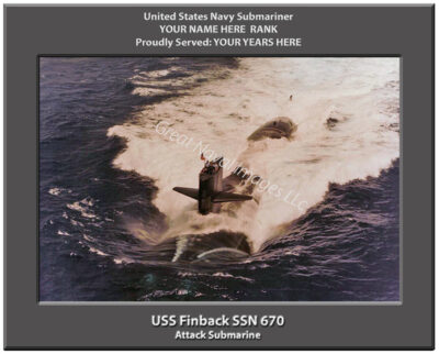 USS Finback SSN 670: Submarine Photo ⋆ Personalized US Navy Ship Prints ...
