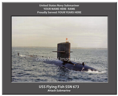 USS Flying Fish SSN 673: Submarine Photo ⋆ Great Naval Images LLC