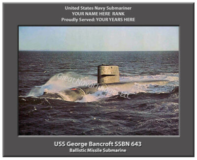 USS George Bancroft SSBN 643: Submarine Photo ⋆ Great Naval Images LLC