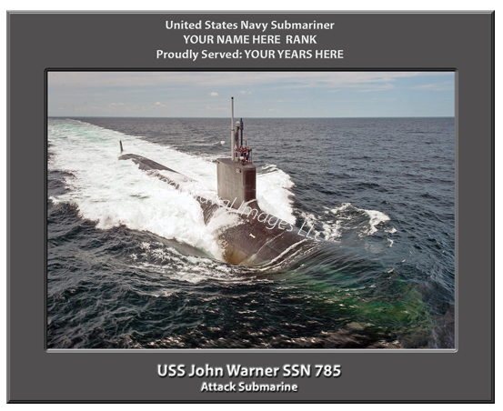USS John Warner SSN 785: Submarine Photo ⋆ Great Naval Images LLC