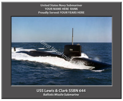 USS Lewis & Clark SSBN 644 : Submarine Photo ⋆ Great Naval Images LLC