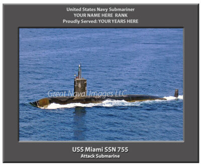 USS Miami SSN 755: Submarine Photo ⋆ Personalized US Navy Ship Prints ...
