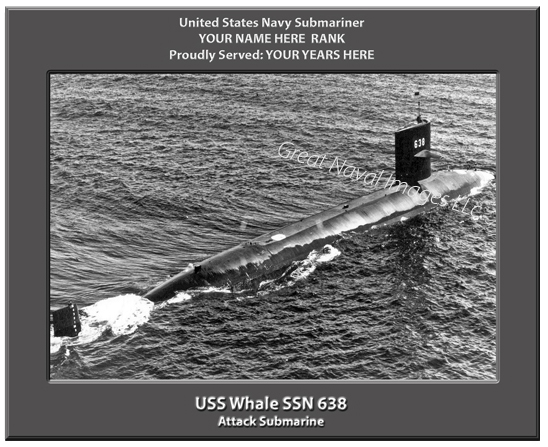 USS Whale SSN 938: Submarine Photo ⋆ Great Naval Images LLC