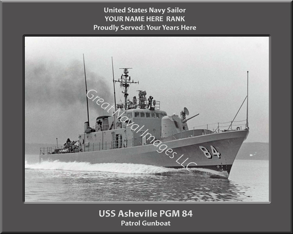 USS Asheville PGM 84 : Personalized Navy Ship Photo ⋆ Great Naval ...