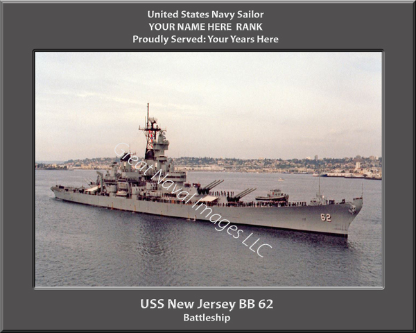 USS New Jersey BB 62 : Personalized Navy Ship Photo 2 ⋆ Great Naval ...