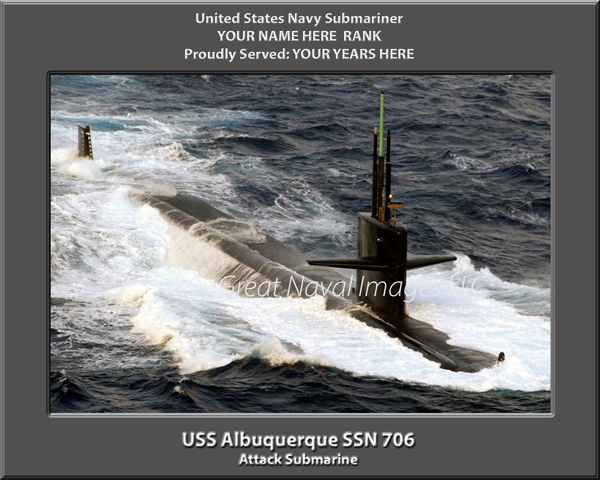USS Albuquerque SSN 706: Submarine Photo ⋆ Great Naval Images LLC