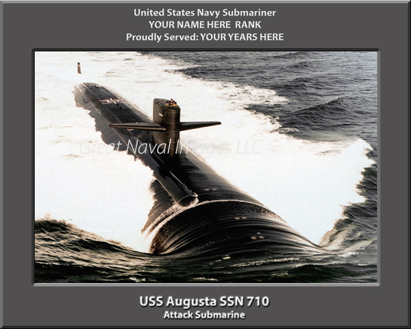 USS Augusta SSN 710: Submarine Photo ⋆ Great Naval Images LLC.