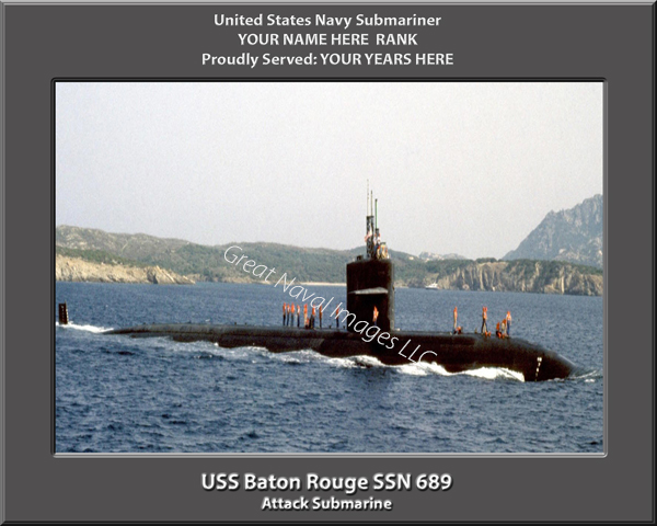 USS Baton Rouge SSN 689: Submarine Photo ⋆ Great Naval Images LLC