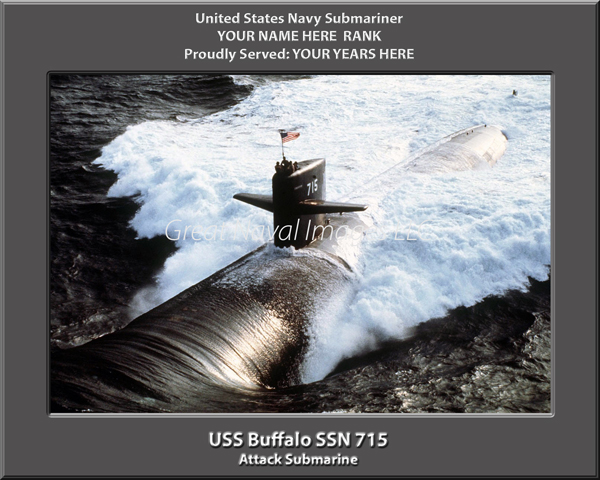 USS Buffalo SSN 715: Submarine Photo ⋆ Personalized US Navy Ship Prints ...