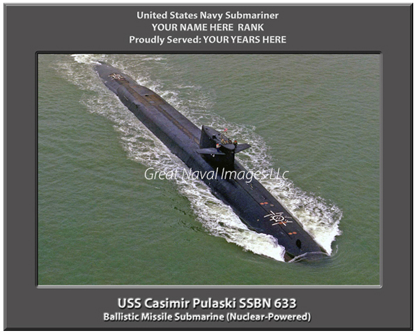 USS Casimir Pulaski SSBN 633 : Submarine Photo ⋆ Great Naval Images LLC
