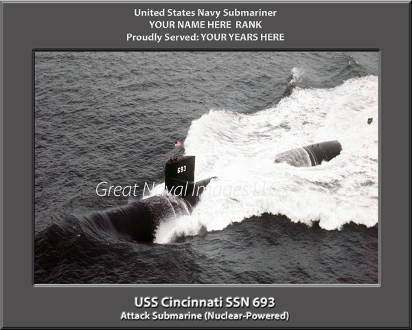 USS Cincinnati SSN 693: Submarine Photo ⋆ Great Naval Images LLC