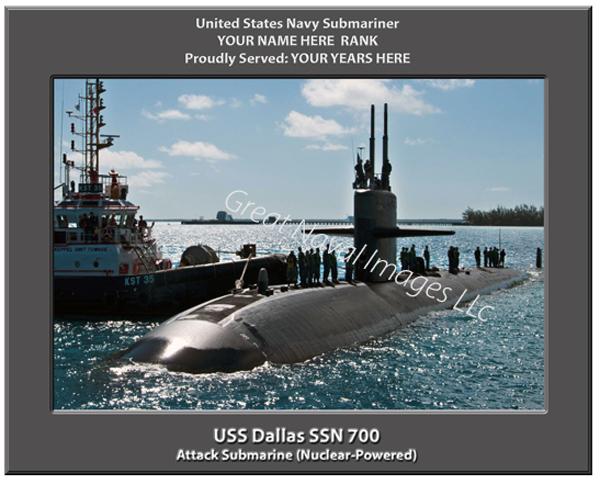 USS Dallas SSN 700: Submarine Photo ⋆ Great Naval Images LLC.
