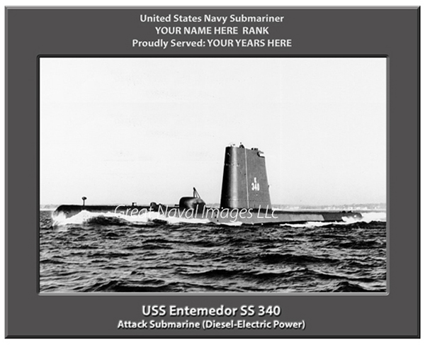 USS Entemedor SS 340 : Submarine Photo ⋆ Great Naval Images LLC