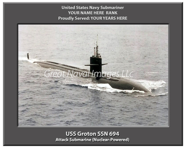 USS Groton SSN 694: Submarine Photo ⋆ Personalized US Navy Ship Prints ...
