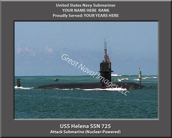USS Helena SSN 725: Submarine Photo ⋆ Personalized US Navy Ship Prints ...