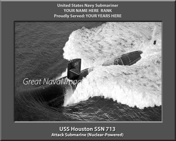 USS Houston SSN 713: Submarine Photo ⋆ Great Naval Images LLC