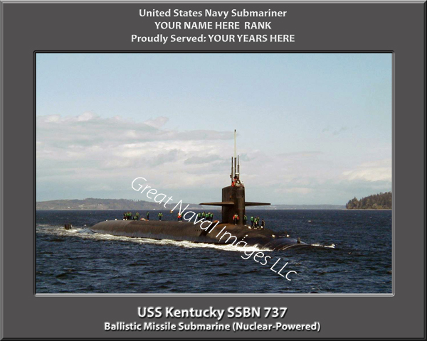 USS Kentucky SSBN 737: Submarine Photo ⋆ Personalized US Navy Ship ...
