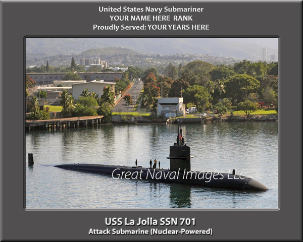 USS La Jolla SSN 701: Submarine Photo ⋆ Personalized US Navy Ship ...