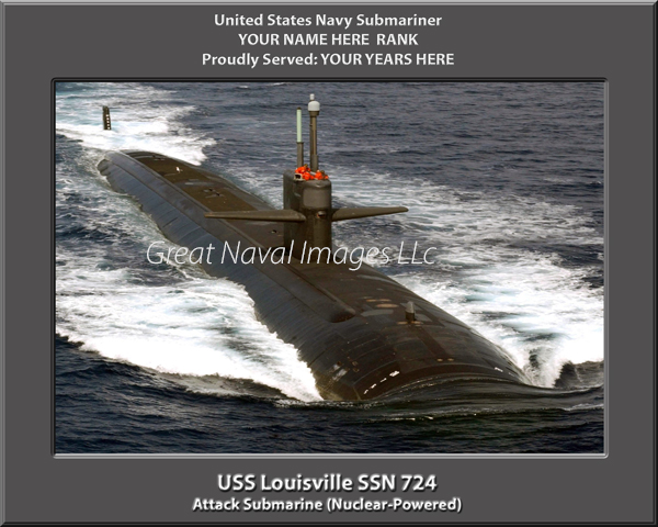 USS Louisville SSN 724: Submarine Photo ⋆ Great Naval Images LLC