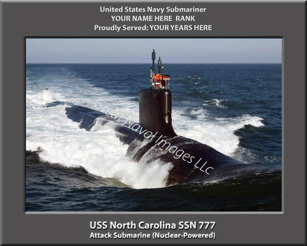 USS North Carolina SSN 777: Submarine Photo ⋆ Great Naval Images LLC.
