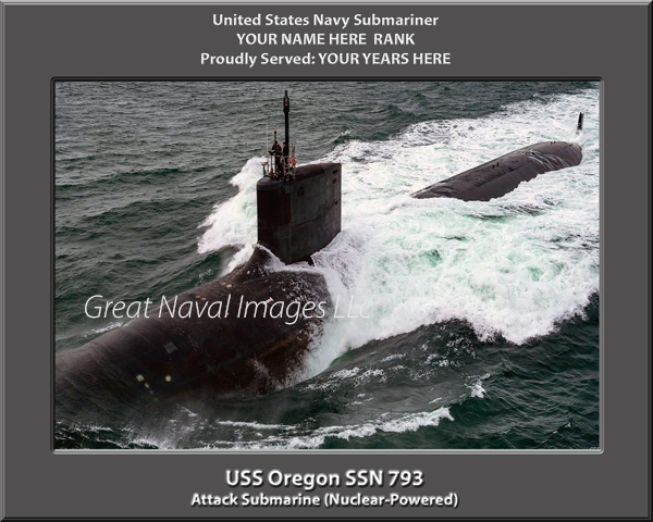 USS Oregon SSN 793: Submarine Photo ⋆ Personalized US Navy Ship Prints ...