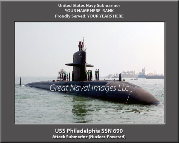 USS Philadelphia SSN 690: Submarine Photo ⋆ Great Naval Images LLC
