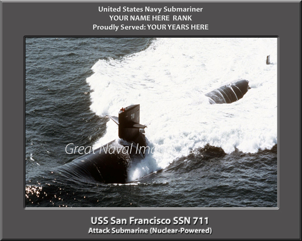 USS San Francisco SSN 711: Submarine Photo ⋆ Great Naval Images LLC