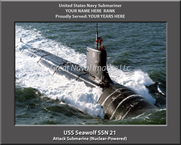 USS Seawolf SSN 21: Submarine Photo ⋆ Great Naval Images LLC