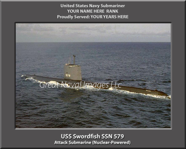 USS Swordfish SSN 579: Submarine Photo ⋆ Great Naval Images LLC