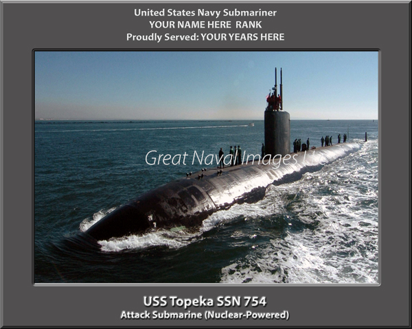 USS Topeka SSN 754: Submarine Photo ⋆ Personalized US Navy Ship Prints ...
