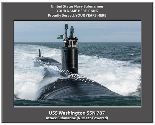 USS Washington SSN 787 : Submarine Photo ⋆ Great Naval Images LLC