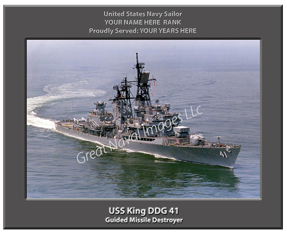 USS King DDG 41 : Personalized Navy Ship Photo 2 ⋆ Great Naval Images LLC.