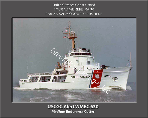 USCGC Alert WMEC 630: Personalized Photo ⋆ Great Naval Images LLC