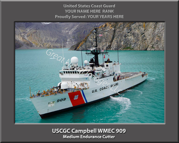 USCGC Campbell WMEC 909: Personalized Coast Guard Photo ⋆ Great Naval ...