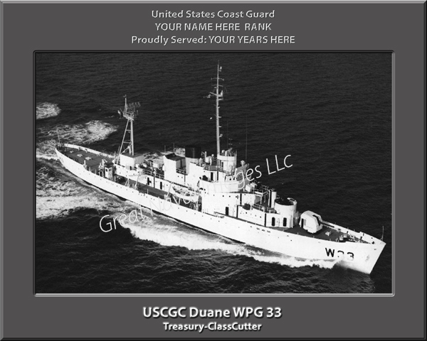 USCGC Duane WPG 33: Personalized Coast Guard Photo ⋆ Great Naval Images ...